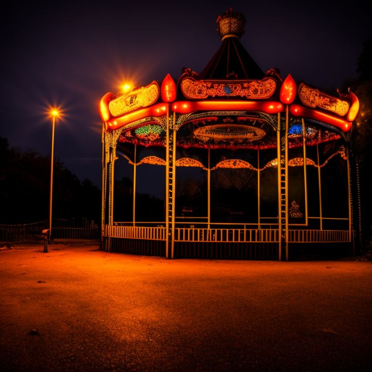 Abandoned Amusement Parks At Night