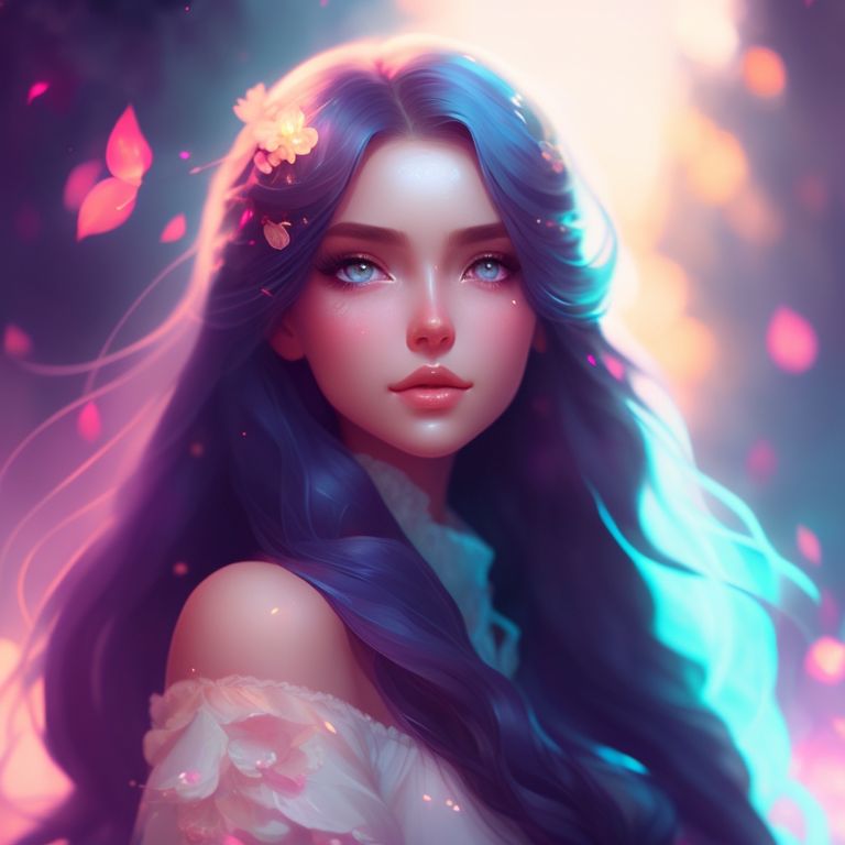 Dreamy Girl Photo Effect