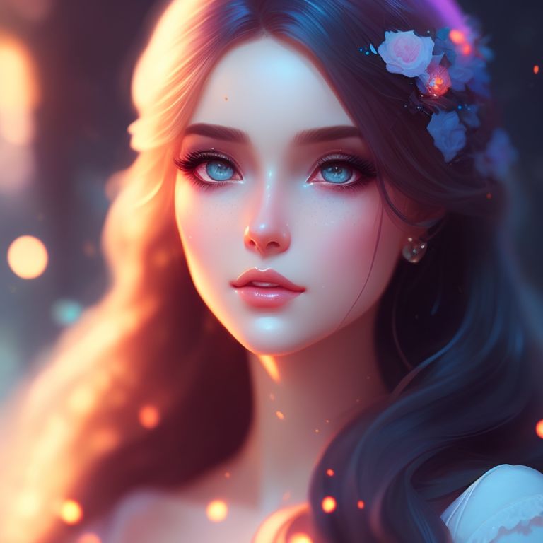 Dreamy Girl Photo Effect