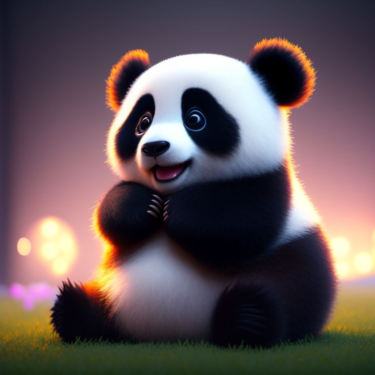 Cute Smiling Panda