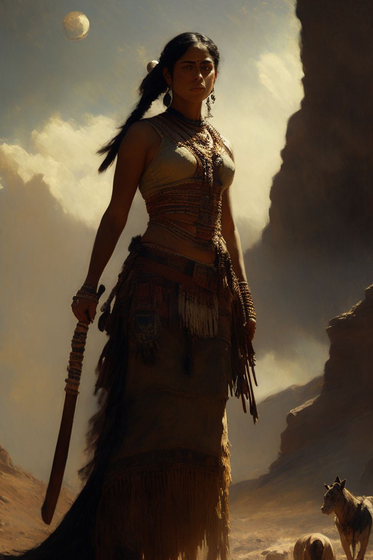 Female Mayan Warrior