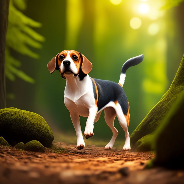 Running Beagle Wallpaper