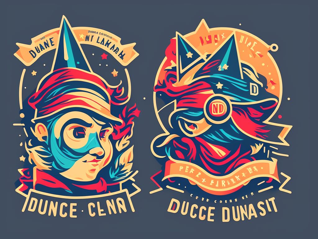 shidapenns: dunce cap logo badge.