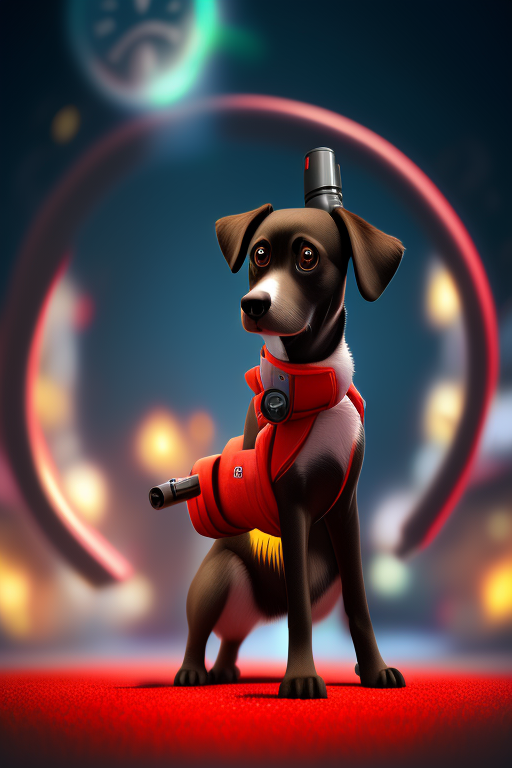 Funny Dog With Gun