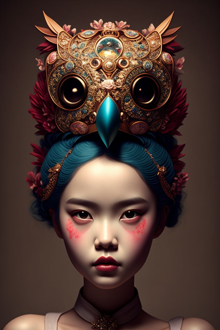 torn-leopard558: a bird with a human head