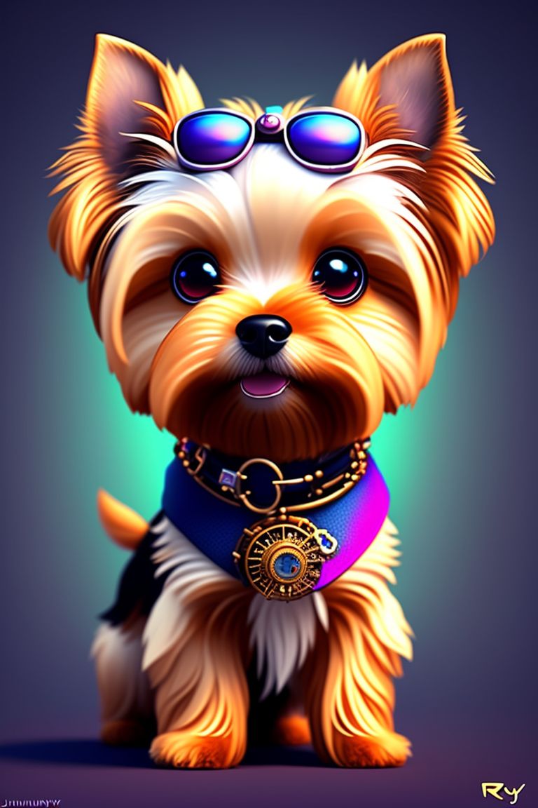 Cute Yorkie Wallpaper
