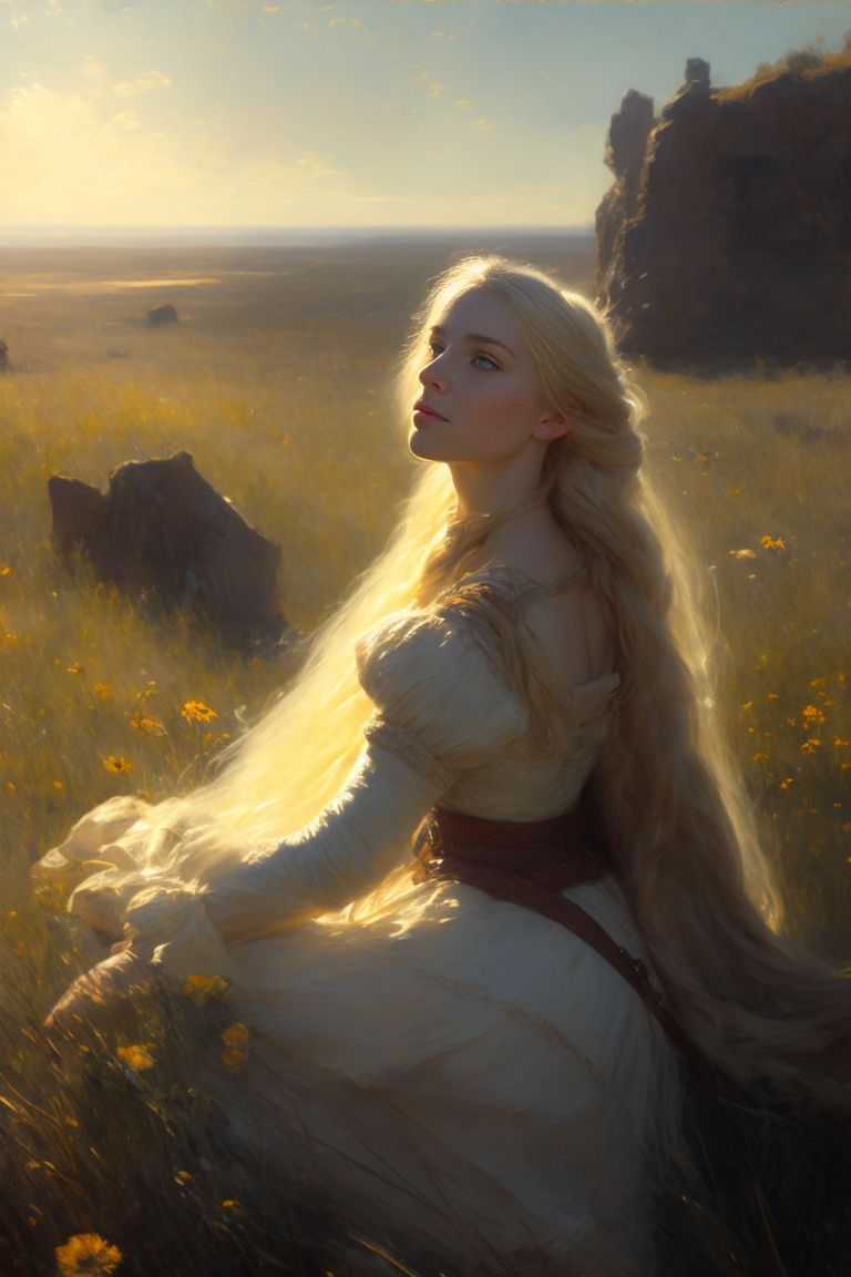 Fedoraxsa: a Cinematic shot of Disney's princess Rapunzel playing on ...