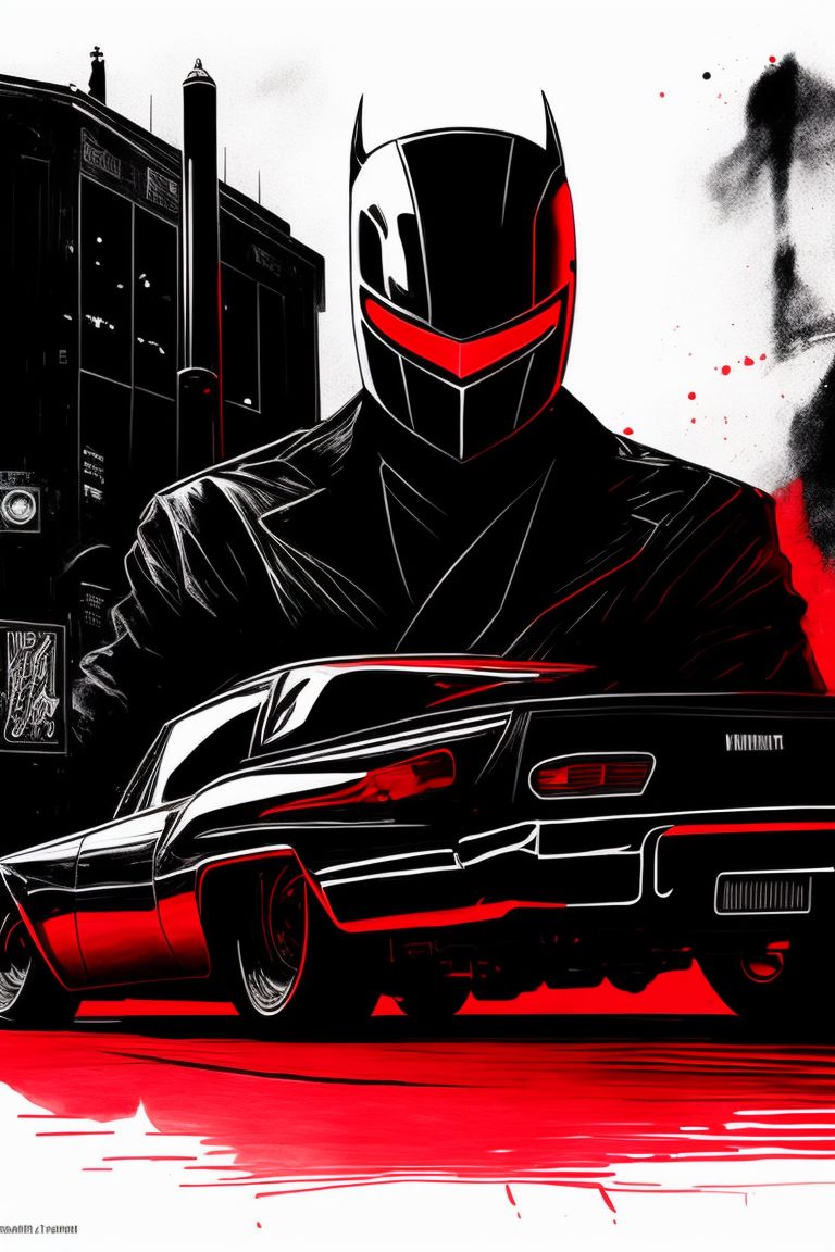 KOPF-KI-NO: Knight Rider, rocker, hells angels, red theme