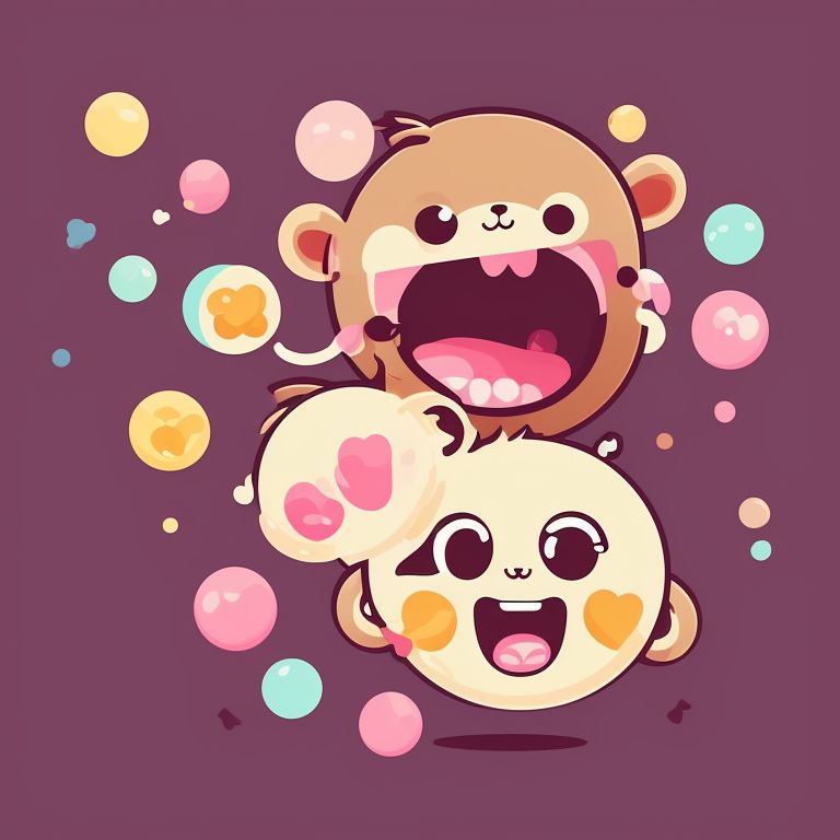 Laughing Cartoon Monkey