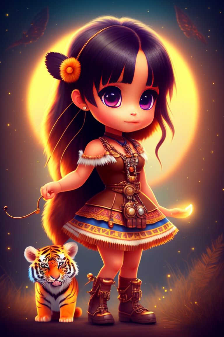 Native American Anime Girl