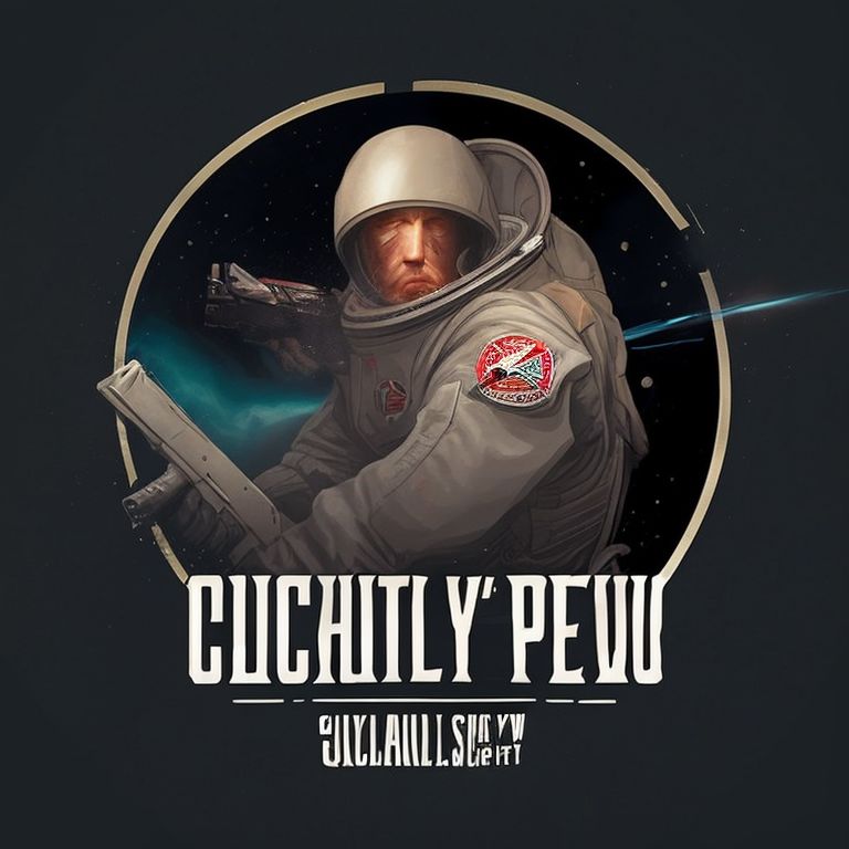 robinsonme: astronaut firing a ray gun with the words "pew pew"
