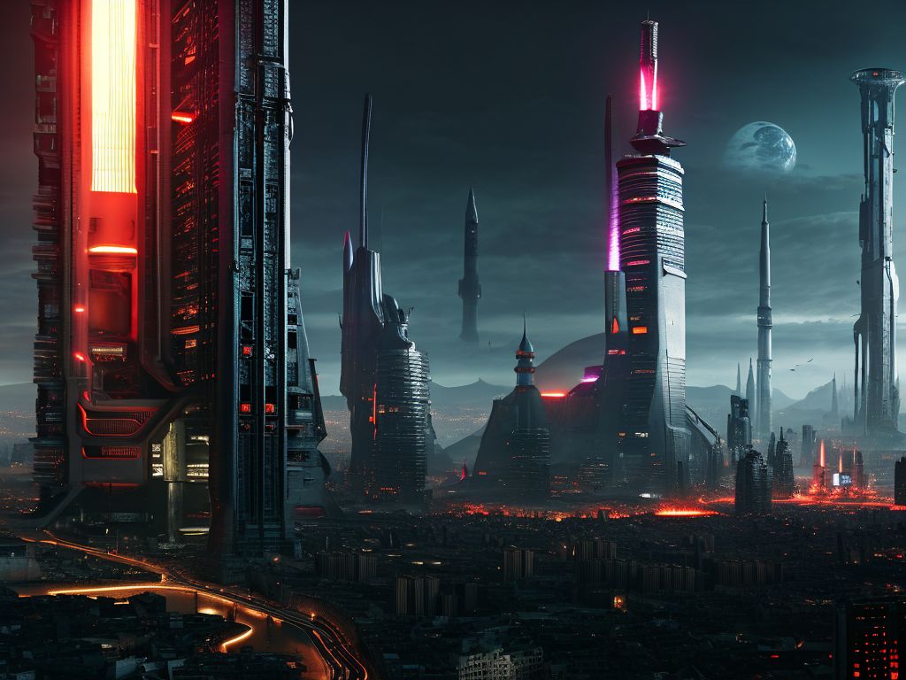 Dark Cyberpunk Cityscapes | PromptHunt Template