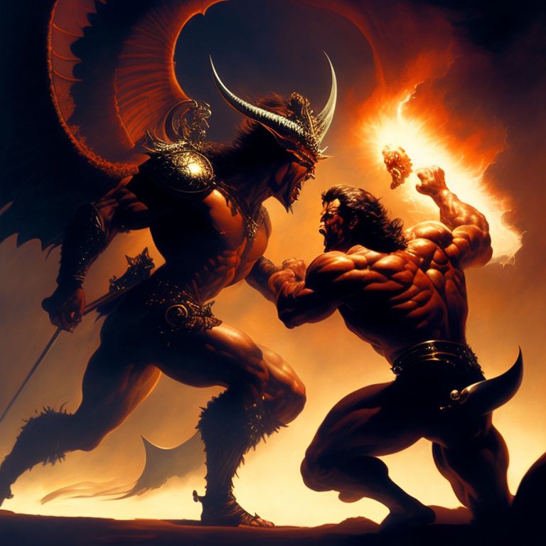 God And The Devil Fighting