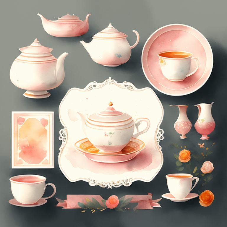 blind-finch20: Tea party set up.