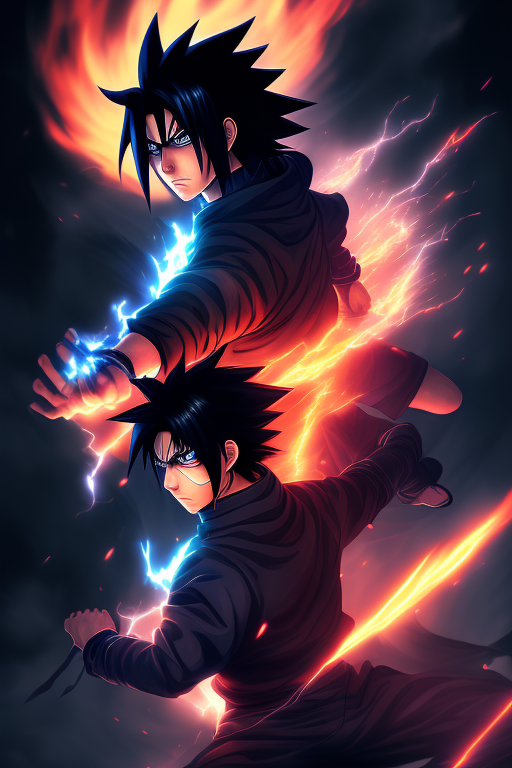 Sasuke And Naruto Fighting