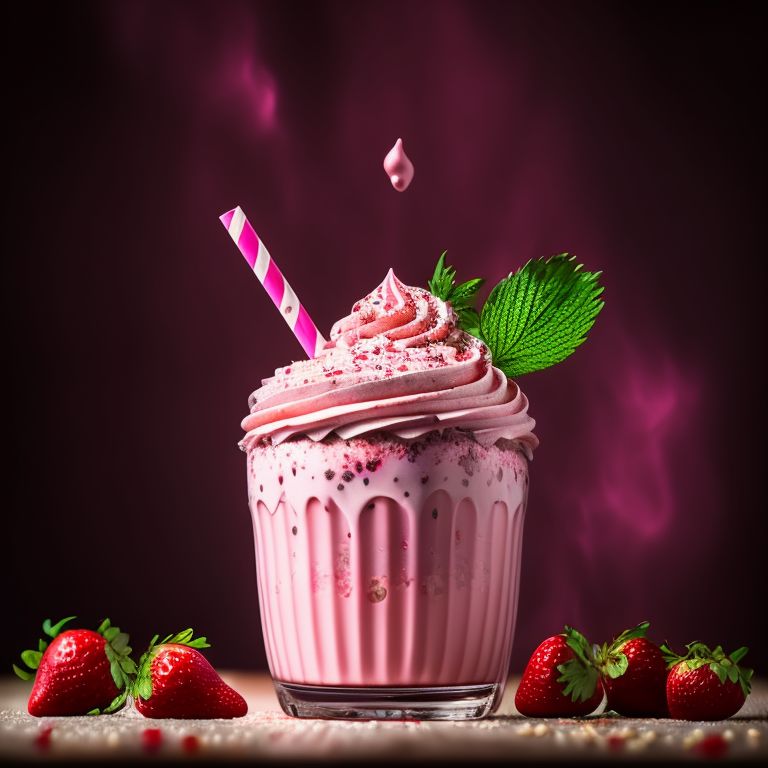 Strawberry Milkshake Wallpaper