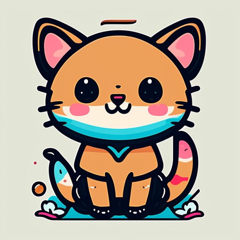Cute Bobcat Drawing