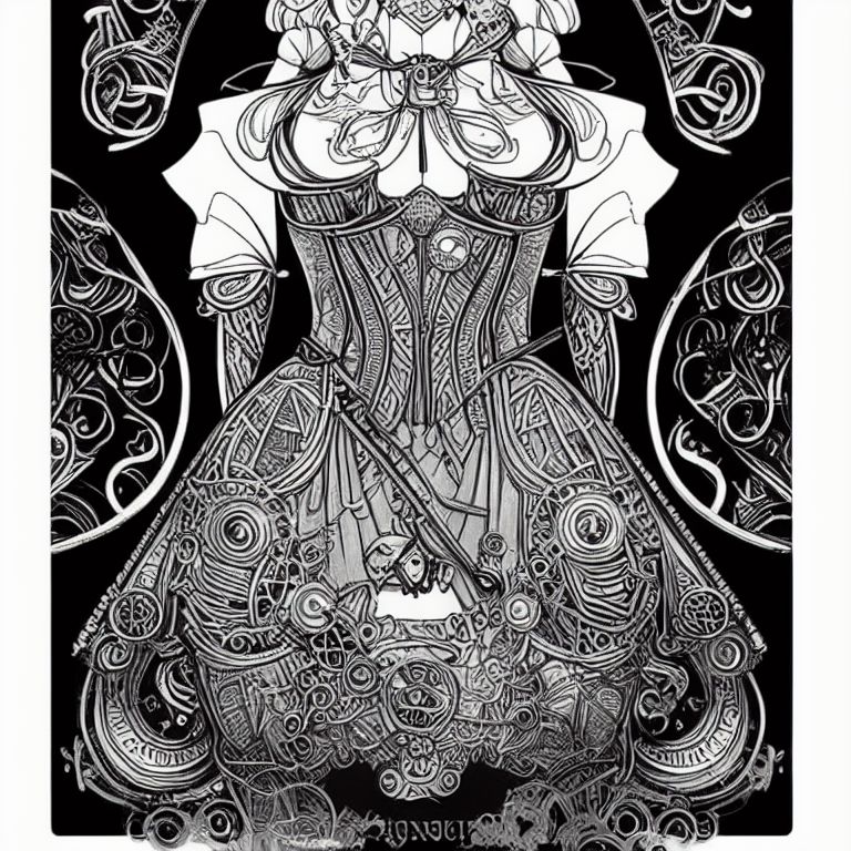 Steampunk Alice In Wonderland Drawing