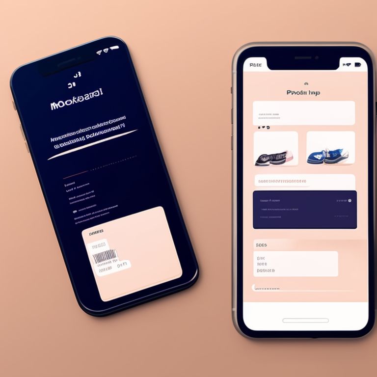 selabliberg: iPhone mockup displaying a shopping mall app with an ...