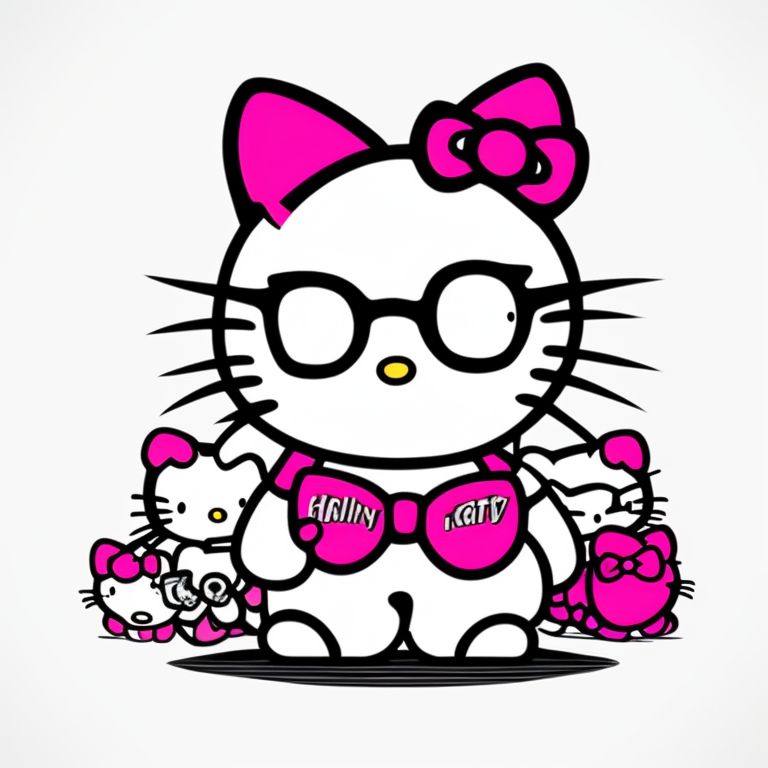 Hello Kitty Nerd Clipart