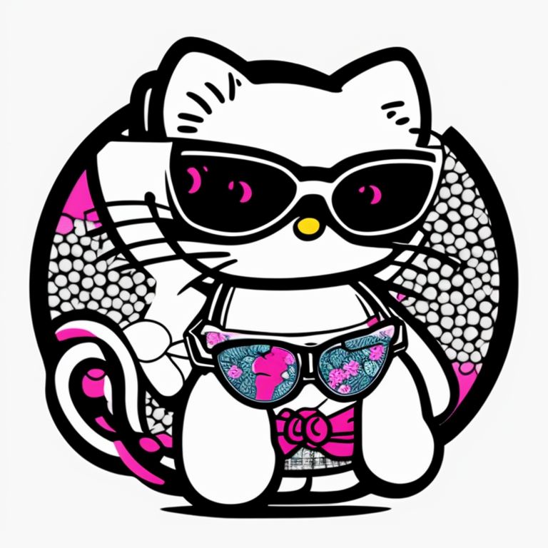 Hello Kitty Nerd Clipart