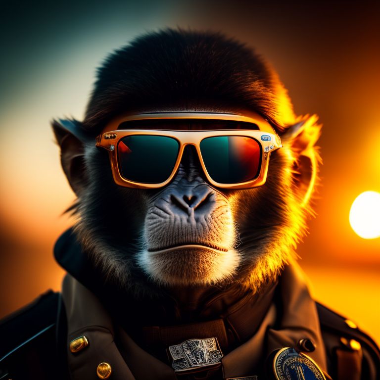 Cool Monkey With Sunglasses