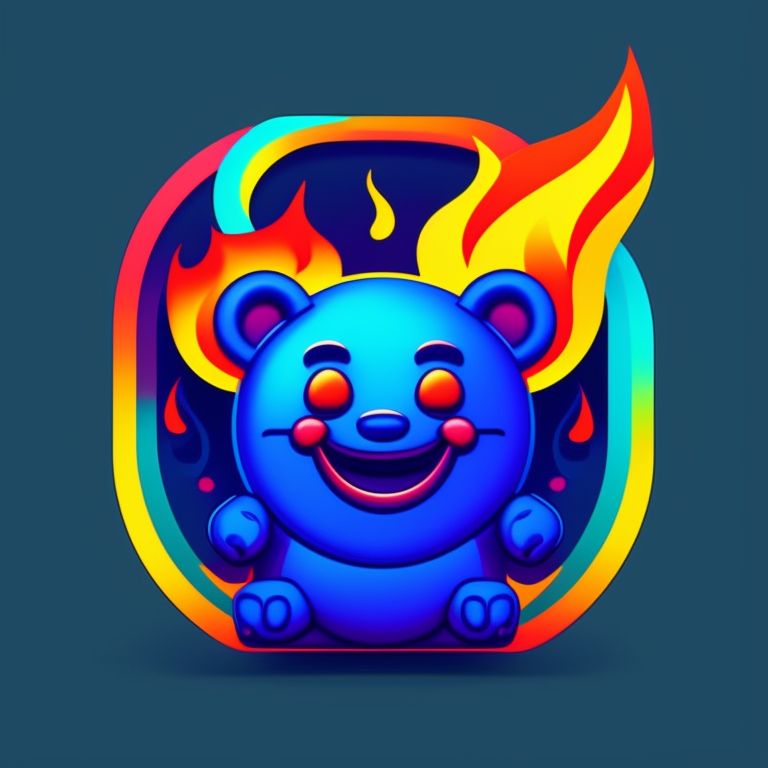 livid-gaur933: Spicy smiley Gummy Bear with flames
