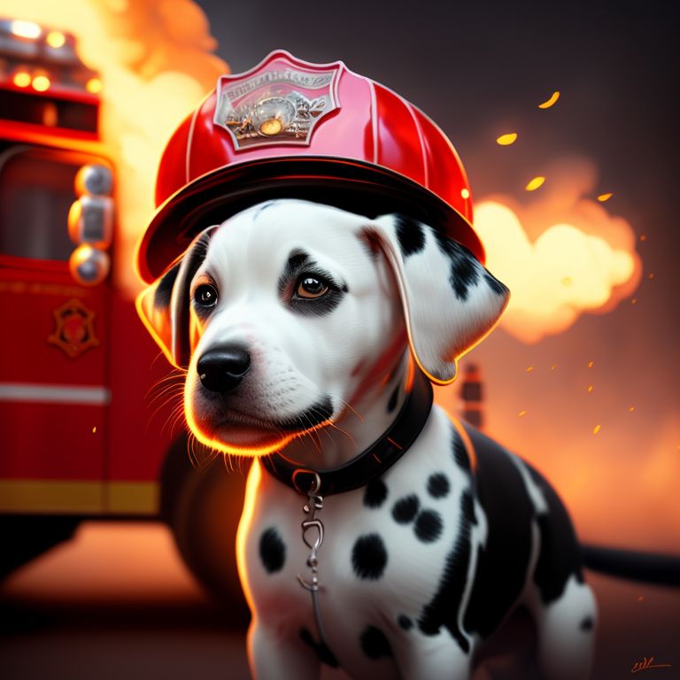 Dalmatian Fire Clipart