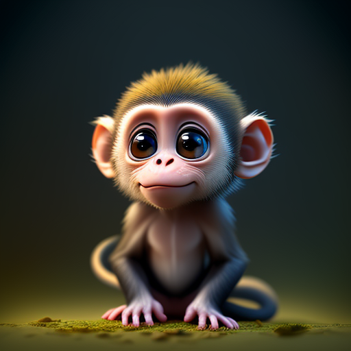 Cartoon Baby Monkeys Background