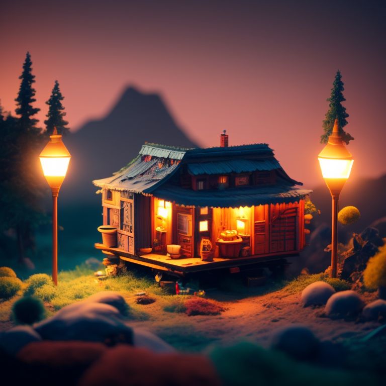 superdad46: a container house on village near forest and mountain in ...