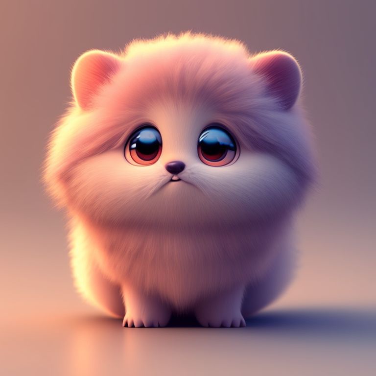 limp-wolf535: a tiny 3d pixar-style fantasy animal with a soft color ...