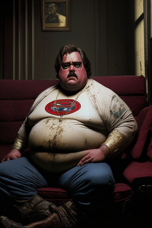 PolyCrumbs: a realistically gritty photo of an obese weathered old ...