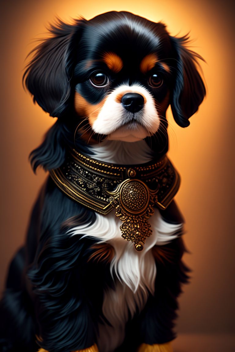 Baby Cavalier King Charles Spaniel Black