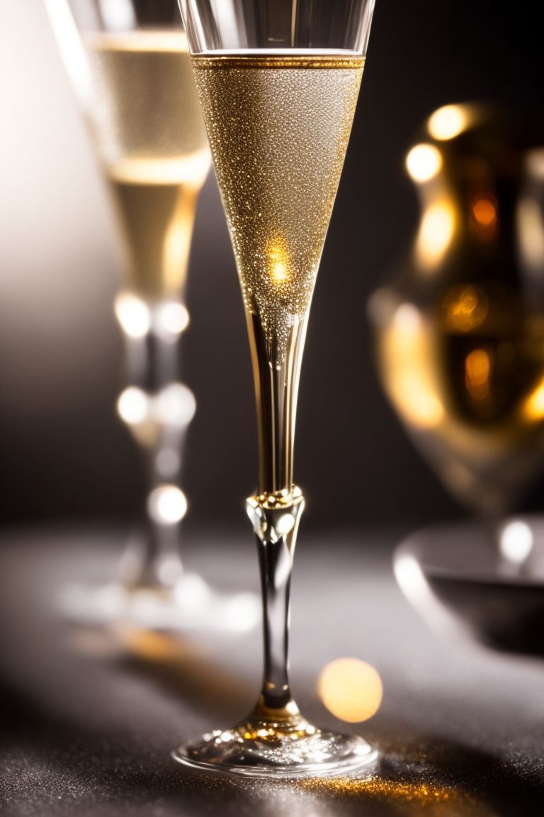 Fedoraxsa: Diamond Infused Champagne in a Crystal Flute