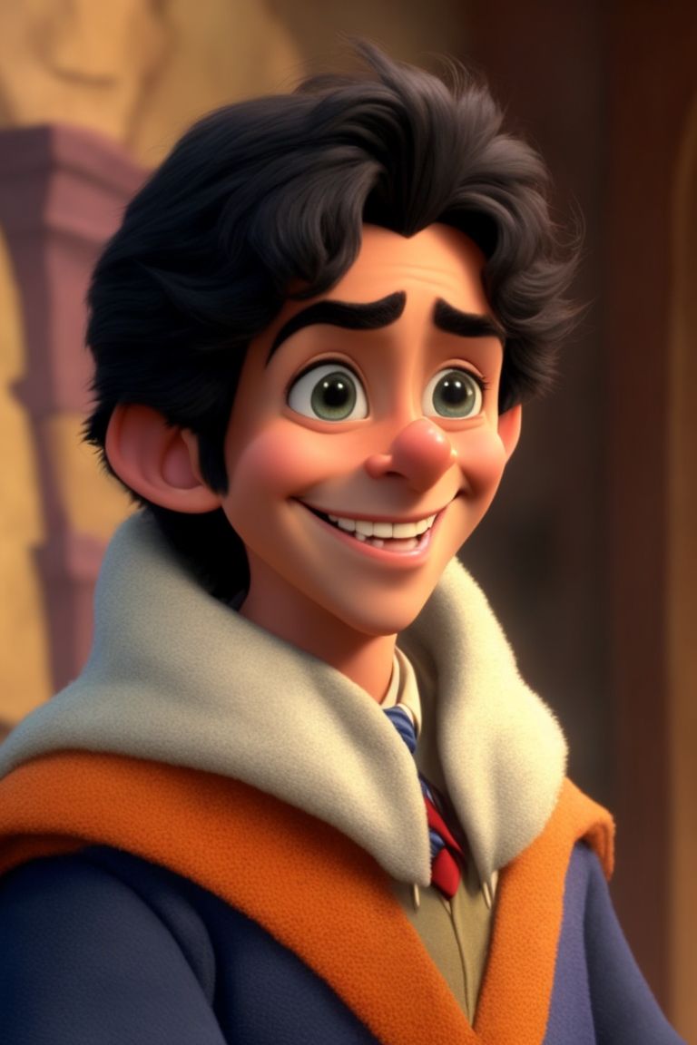 Male Disney Characters With Black Hair