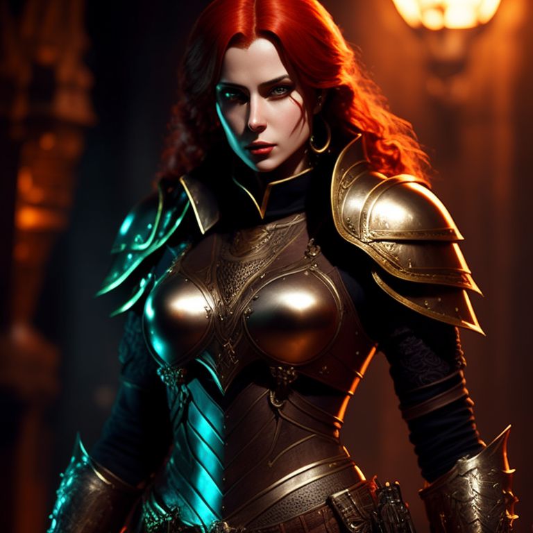 Medieval Girl Red Hair