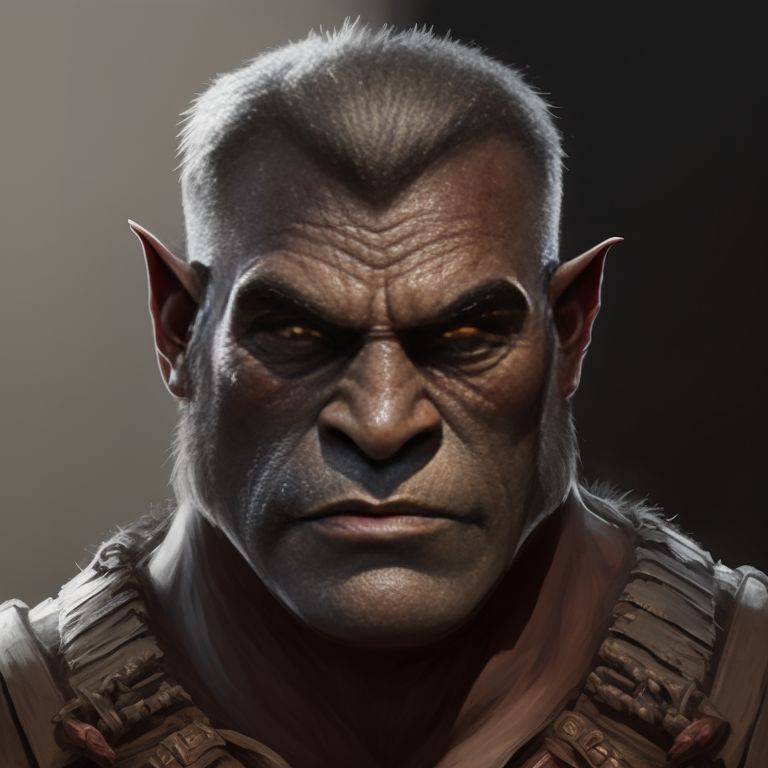 Half Orc Barbarian Maul