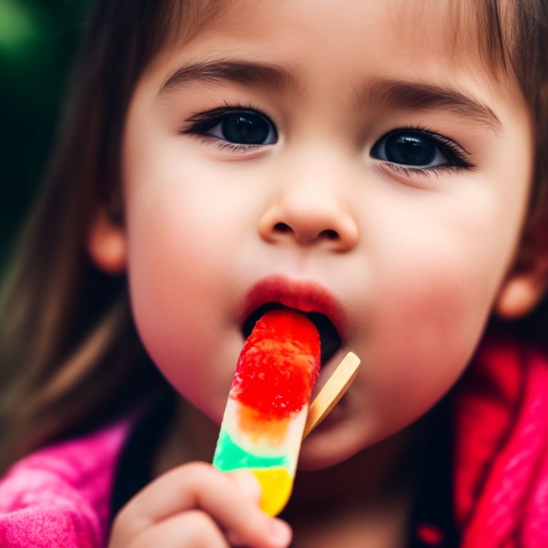 Girl Sucking Popsicle