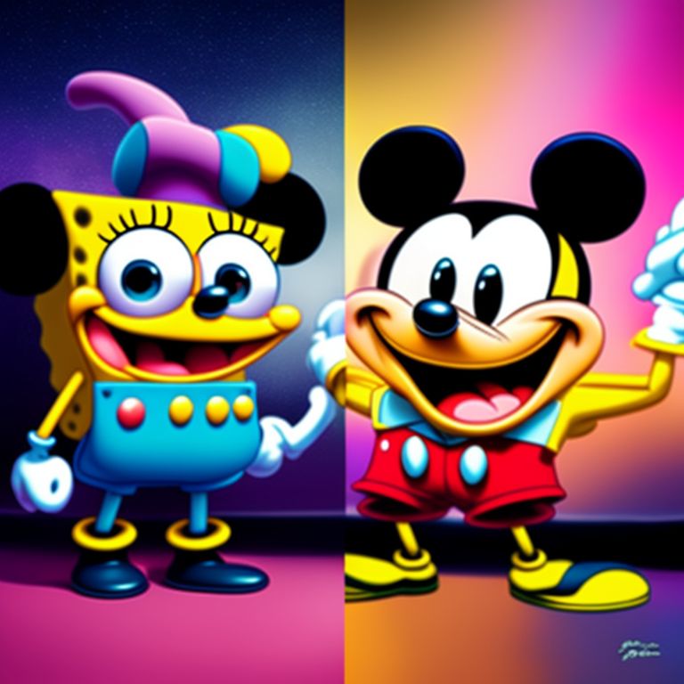 Spongebob Vs Mickey Mouse