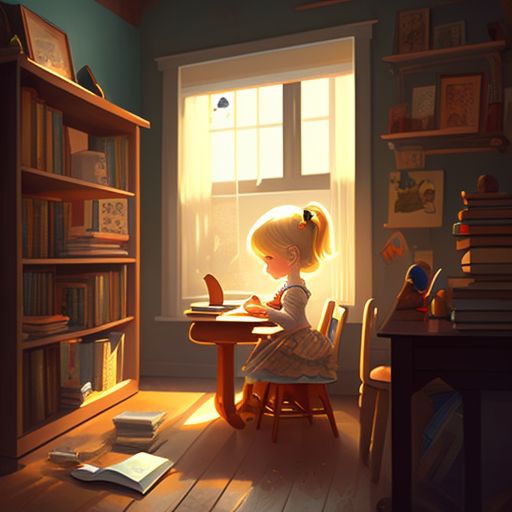 Homework Animated Girl