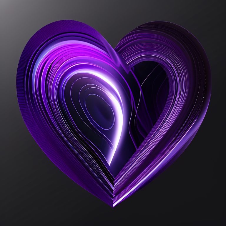 Violet Heart Wallpaper