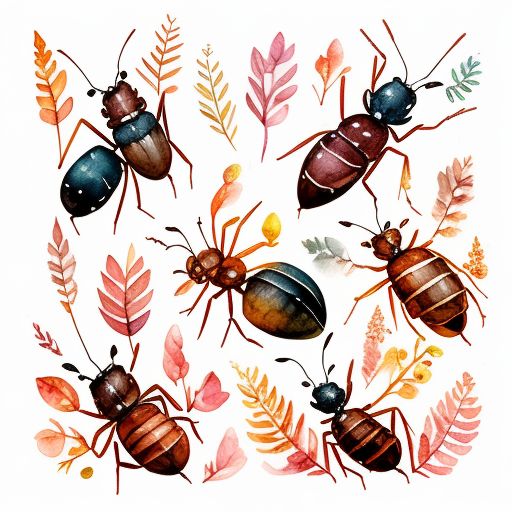 4dshapers: forest ant queen, aquarell naturalist sketch, multiple poses ...