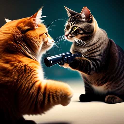 Cat With Gun Wallpaper