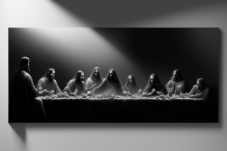 The Last Supper Black And White