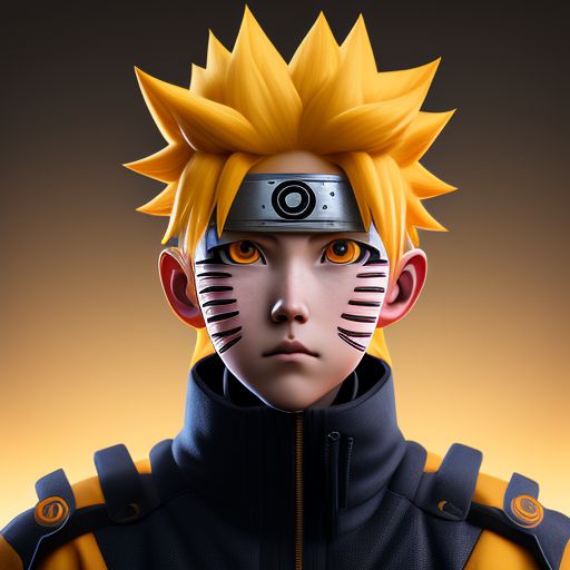 Naruto Uzumaki Manga Render