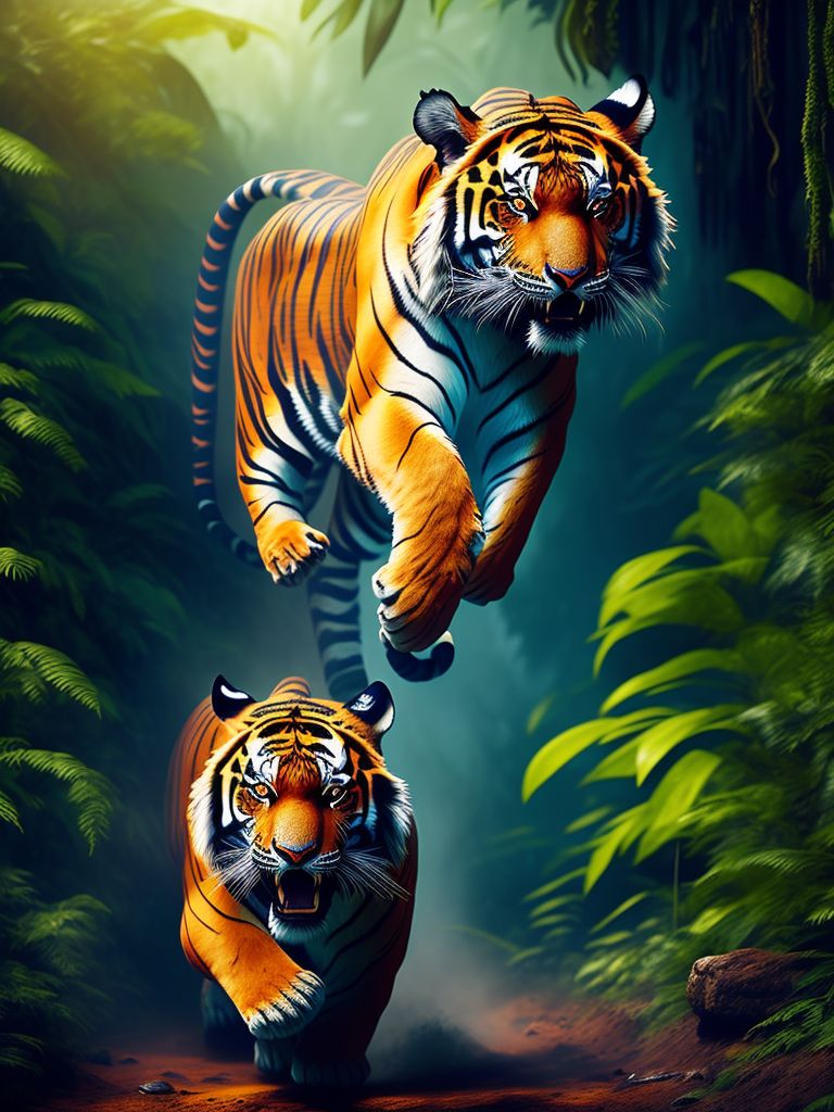 Tiger Running Wallpaper Hd