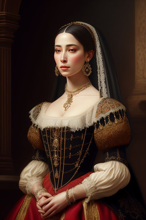 Baroque Woman Portrait