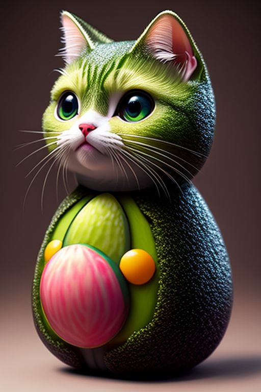 grim-termite247: beautiful little avocado cat creature