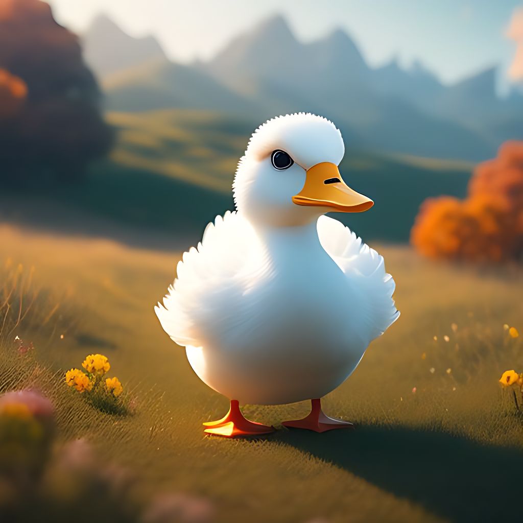 White Duck Wallpaper