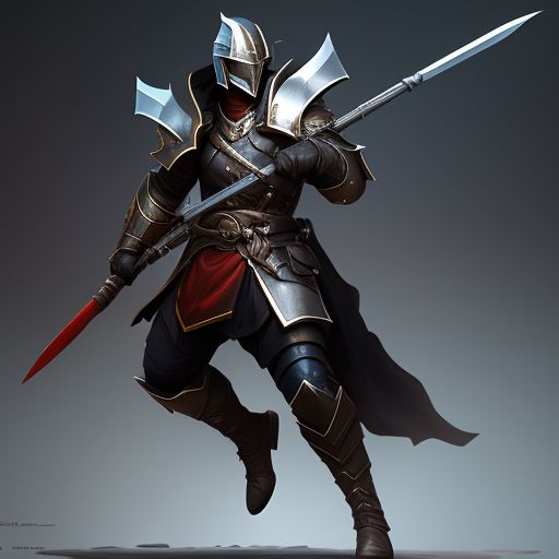 pristine-bee571: Full body, polearm, bardiche, halberd, character, male ...